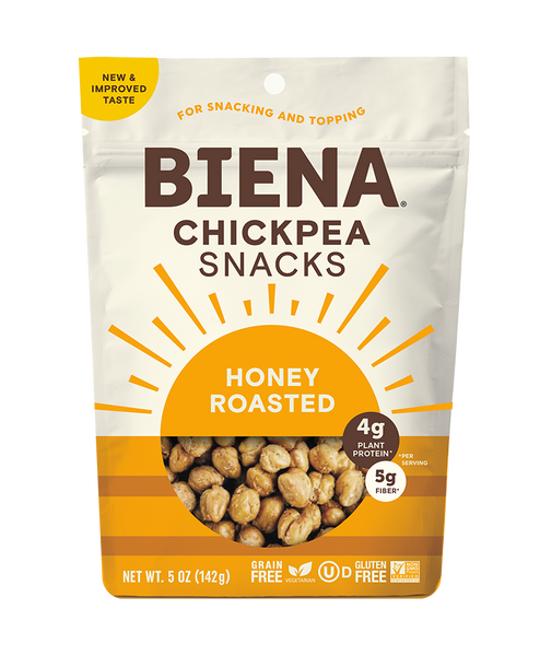 Honey Roasted Chickpeas | Biena Crunchy Chickpea Snacks - Biena Snacks